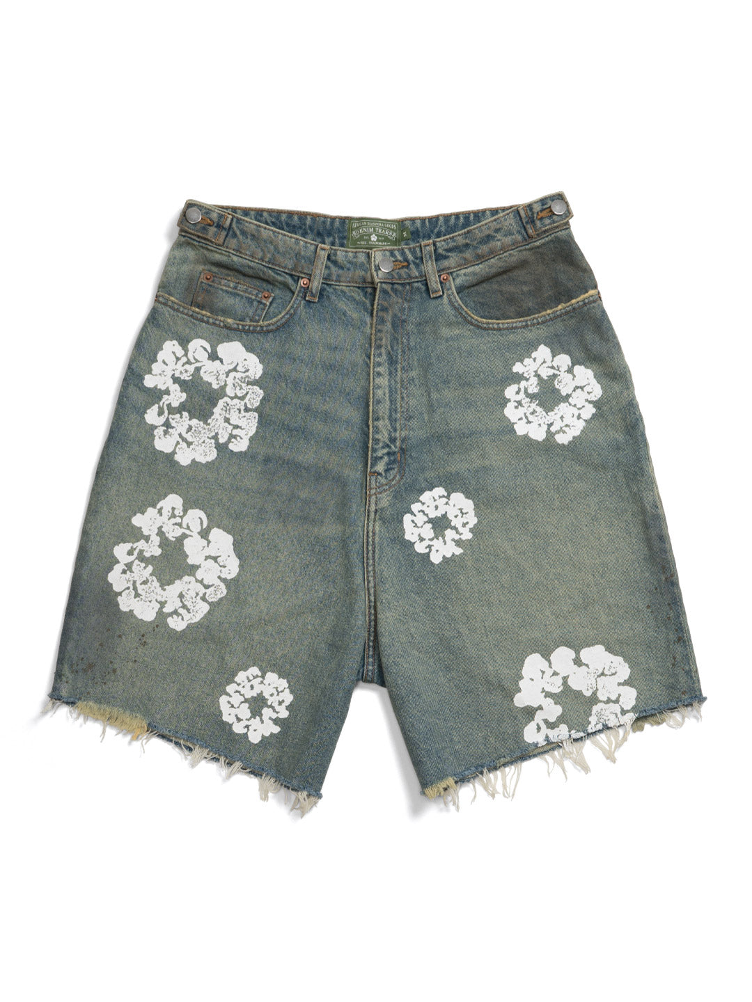 Denim Tears Wreath Short Dirty Wash – YFIFTEEN Denim Tears Wreath Short Dirty Wash – YFIFTEEN